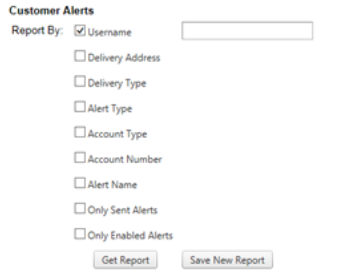 Customer Alerts report